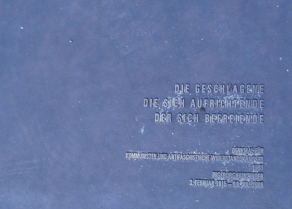 » Bronzetafel für Ingeborg Hunzinger - FREUNDE SCHLOSS BIESDORF e. V.